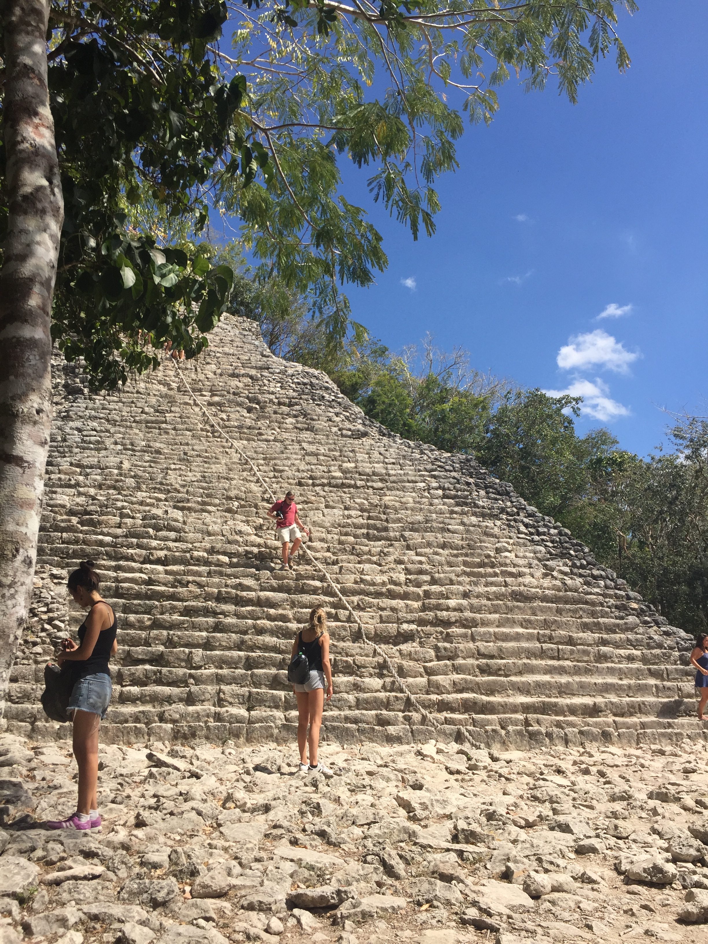 Climbing the Coba Ruins in Mexico : Diary of a Gen-X Traveler